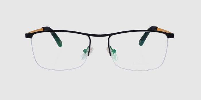 Velocity Transparent Half Frame Rectangle Eyeglasses E12B1029028 @ ₹3490