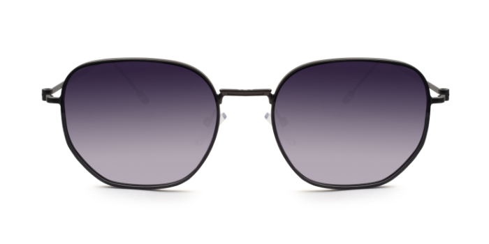 Alf Smoke Tinted Hexagon Sunglasses S16A5212 @ ₹1150